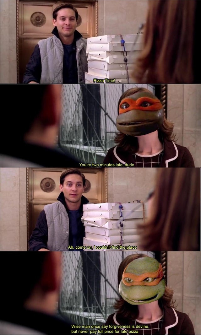 Ninja Turtle Pizza Meme