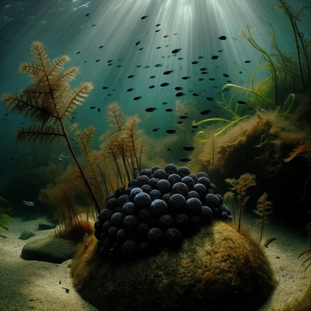 4 Jet-Black Eggs Have Been Found in the Depths of the Ocean… Oozing Mysterious Gooey Creatures ...